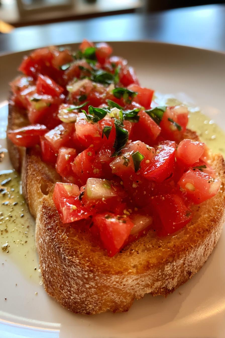 15-Minute Bruschetta Recipe That Tastes Like Italy - The Foodie Tribe